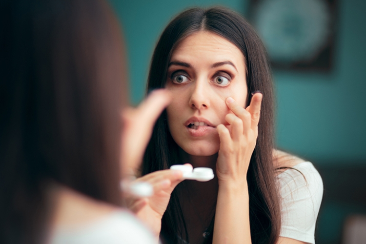 What to do if a contact lens is stuck in your eye | Lenstore.co.uk